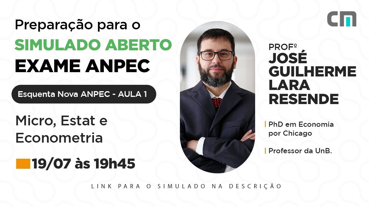 Simulado Aberto Exame ANPEC: Preparação em Matemática | Curso Cecília Menon
